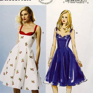 Butterick Sewing Pattern 5882, Misses' Lined Dress With Shoulder Straps ...