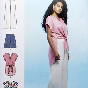 Simplicity Sewing Pattern 8653, Women's Pull on Wide Leg Pants or ...