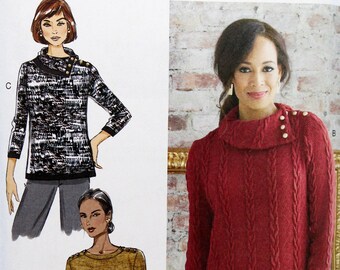 Butterick Sewing Pattern 5948, Misses' Easy Pullover Top With Sleeve ...
