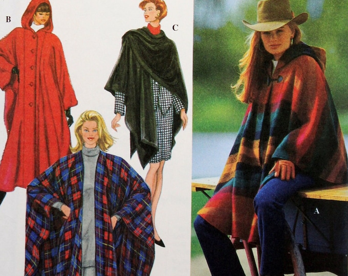 Simplicity Sewing Pattern 9223 Misses' Cape With Hood and - Etsy