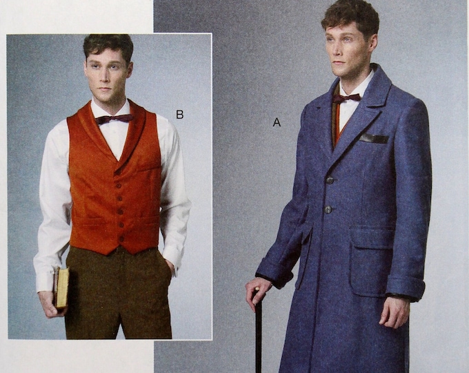 Butterick Sewing Pattern 6502, Men's Single-breasted Lined Coat and ...