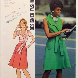 Simplicity Sewing Pattern 6844, Misses' Front Wrap Dress, Uncut/ff ...