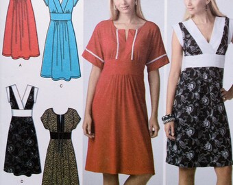 New Look Sewing Pattern 6682, Misses' Dress With Neckline Options ...