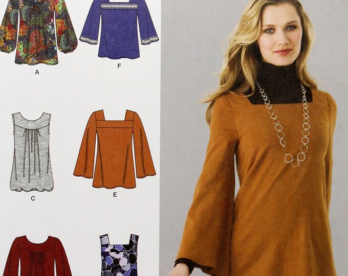 Simplicity Sewing Pattern 2852, Misses' Easy Knit Tunic or Top With ...