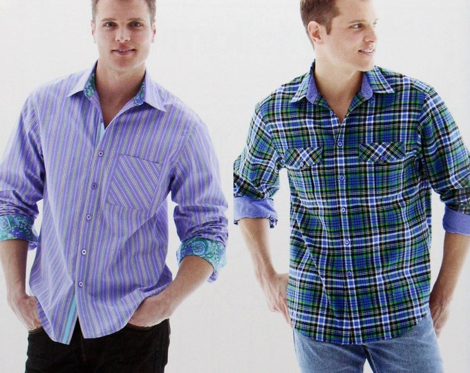 Simplicity Sewing Pattern 1544, Men's Shirt, Uncut/ff, Men's Size Chest ...