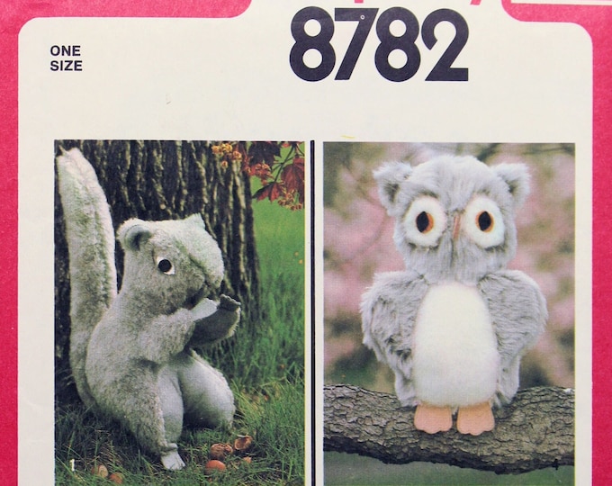 Simplicity Sewing Pattern 8782, Stuffed Toys, Uncut/ff, Stuffed ...