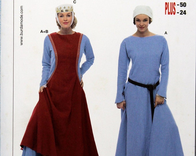 Burda Sewing Pattern 7977, Misses' Medieval Era Costume Dress, Uncut/ff ...