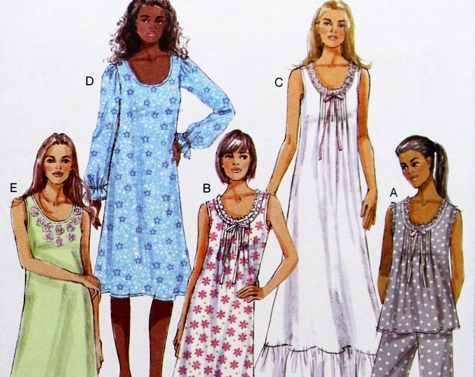 Butterick Sewing Pattern 6838 Misses Easy Very Loose Fitting