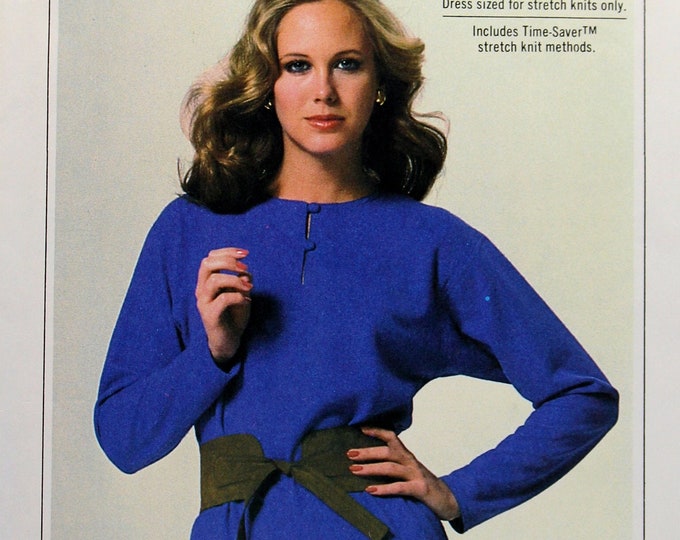 Simplicity Sewing Pattern 9097, Misses' Knit Pullover Dress and Belt ...