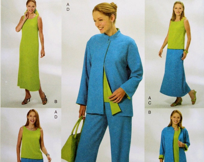 Butterick Sewing Pattern 4871, Misses' Easy Jacket, Dress and Pants ...