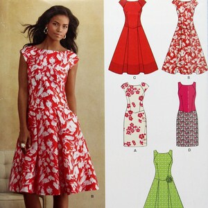 New Look Sewing Pattern 6094, Misses' Dress With Slim or Flared and ...