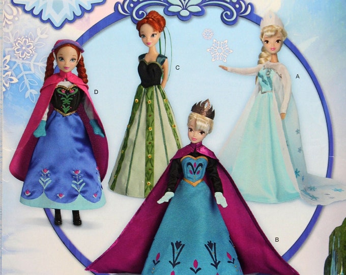 Simplicity Sewing Pattern S0734, Fashion Doll Costumes for 11-1/2 ...