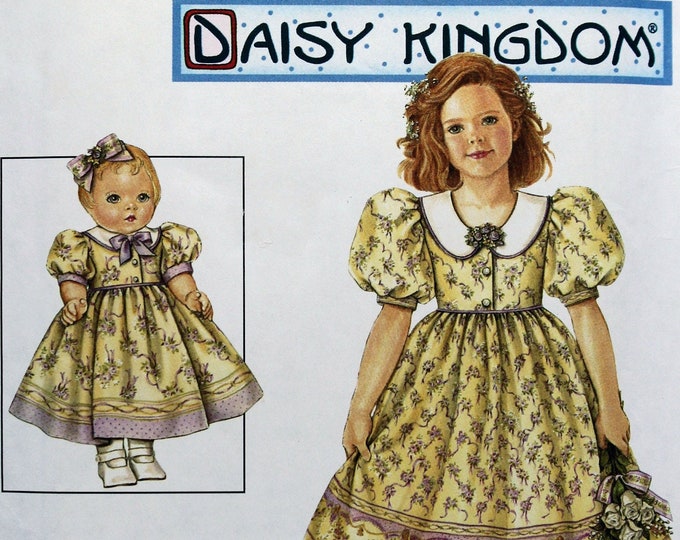 Simplicity 9040, Child's Dress and Matching Dress for 18" Doll Sewing ...