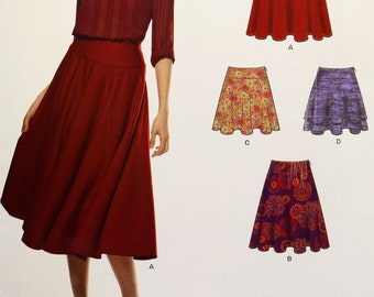 New Look Sewing Pattern 6271 Misses' Drawstring Waist Skirts and Wide ...