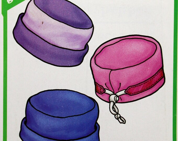 Green Pepper Sewing Pattern F835, Artic Circle Fleece Caps, Uncut/ff ...