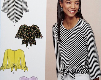 Simplicity Sewing Pattern 8523, Misses' Pullover Top With Neckline and ...