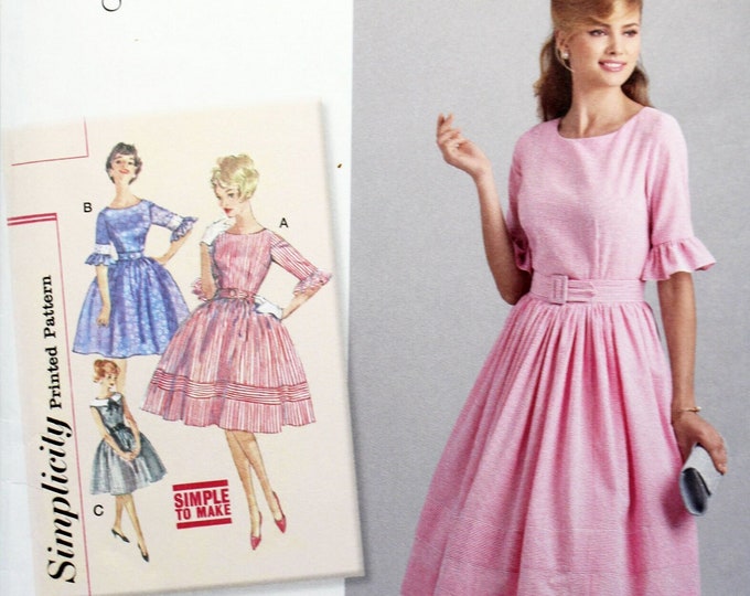 Simplicity Sewing Pattern 8591, Misses' Retro 1960s Style Dress With ...