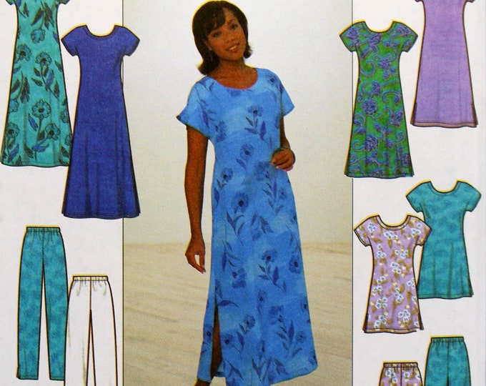 Simplicity Sewing Pattern 8136, Misses' Easy Dress or Tunic and Pants ...