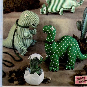 Simplicity Sewing Pattern 8378, Stuffed Dinosaurs Sewing Pattern, Uncut ...
