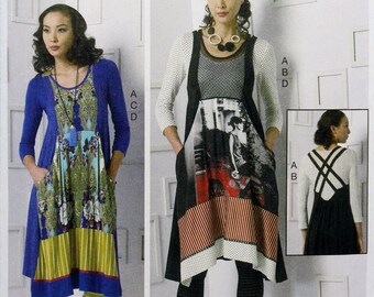 Vogue Sewing Pattern 7614, Misses' Easy Knit Dress, Top, Skirt and ...