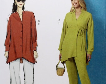 Vogue Sewing Pattern 7877, Misses' Knit Close-fitting Tops, Uncut/ff ...