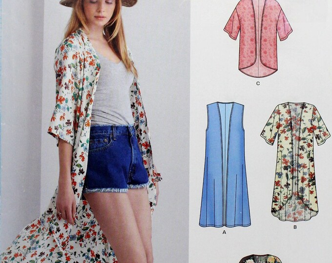 New Look Sewing Pattern 6378, Misses' Easy Kimono With Length Options ...
