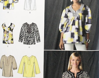 Simplicity Sewing Pattern 8523, Misses' Pullover Top With Neckline and ...