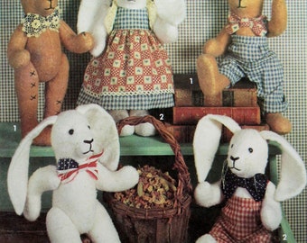 Simplicity Sewing Pattern 8716, Stuffed Animals, 14" Stuffed Fabric Dog ...