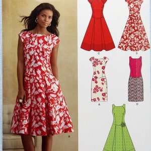 New Look Sewing Pattern 6094, Misses' Dress With Slim or Flared and ...