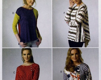 Butterick Sewing Pattern 5948, Misses' Easy Pullover Top With Sleeve ...
