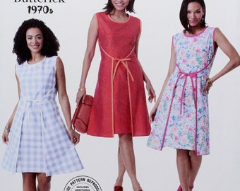 Butterick Sewing Pattern 5953, Misses' Easy Retro Wrap Dress, Uncut/ff ...