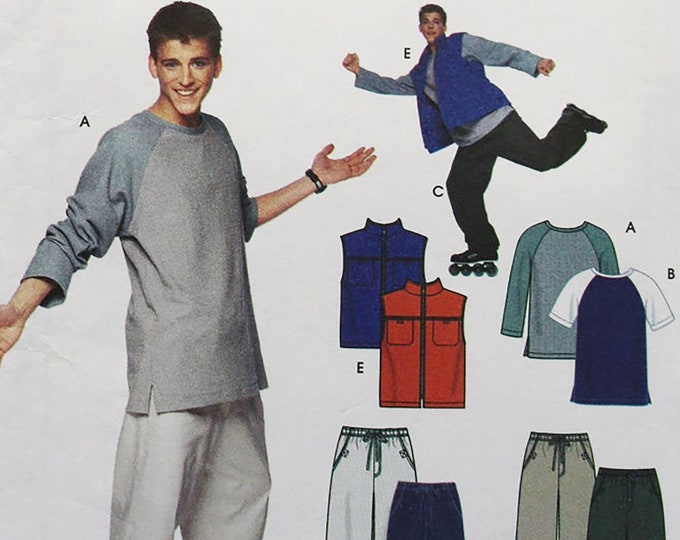Simplicity Sewing Pattern 9141, Teen Boys' Pull-on Pants, Oversized ...