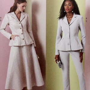 Vogue Sewing Pattern V2018, Misses' Jacket, Skirt and Pants, Uncut/ff ...