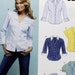 New Look Sewing Pattern 6407, Misses' Easy Front Button Shirt With ...