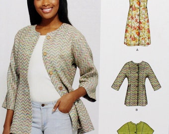 Mccall's Sewing Pattern 5664, Misses' Flared Shirts Sewing Pattern ...