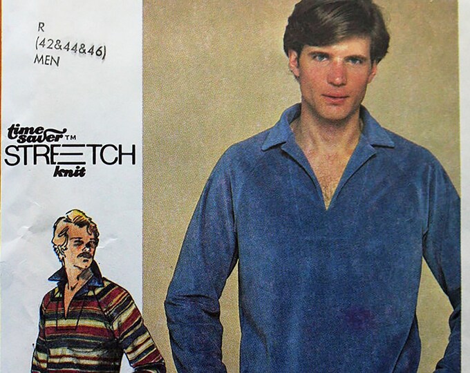 Simplicity Sewing Pattern 9739, Men's Stretch Knit Pullover Top, Men's ...