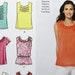 Simplicity Sewing Pattern 2599 Misses' Top With Sleeve - Etsy