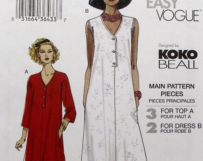 Vogue Sewing Pattern 7724, Misses'/miss Petite Dress, Top and Skirt ...