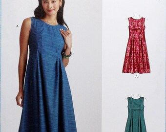New Look Sewing Pattern 6179, Misses' Fit and Flare Dress With Vest or ...