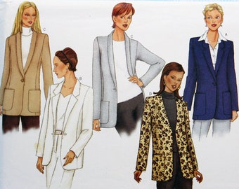Butterick Sewing Pattern 5533, Misses' Easy Loose-fitting Jacket, Uncut ...