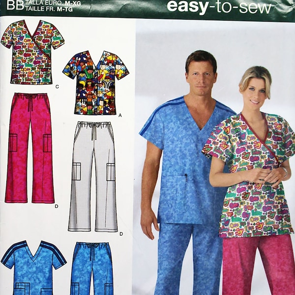 Scrub Top Pattern - Etsy