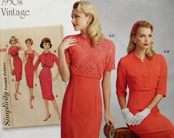 Simplicity Misses Dress and Jacket Sewing Pattern 0644 UC Uncut FF Size ...