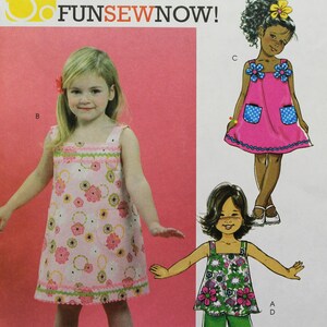 Mccall's Sewing Pattern 6061 Child's Top Dresses | Etsy