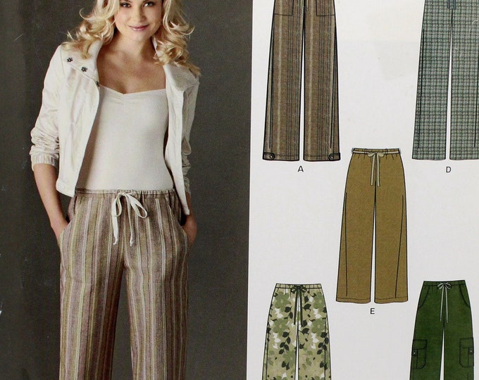 New Look Sewing Pattern 6005 Misses' Pull-on Pants With Pockets and Hem ...
