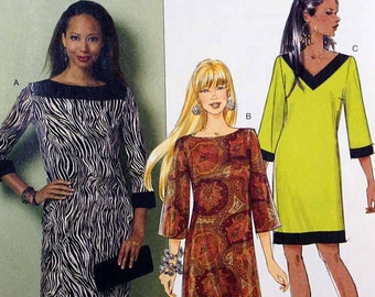 Butterick Sewing Pattern 6016 Misses' Easy Dress With | Etsy