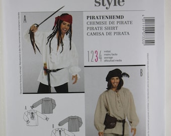 Pirate shirt pattern | Etsy