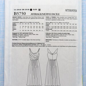 Butterick Sewing Pattern 5750 Misses' Dress Uncut/ff - Etsy