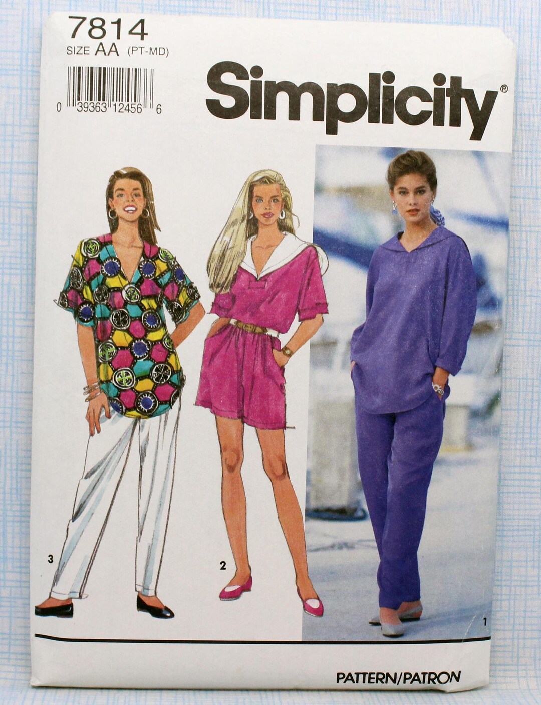 Simplicity Sewing Pattern 7814, Misses' Pants or Shorts and Top With ...