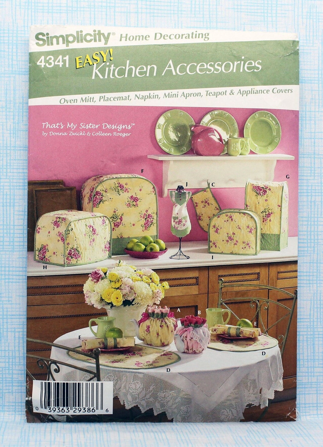 Simplicity Sewing Pattern 4341, Kitchen Accessories Sewing Pattern ...