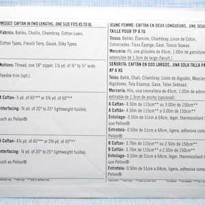 Simplicity Sewing Pattern 8877, Misses' Caftan in Two Lengths, Uncut/ff ...